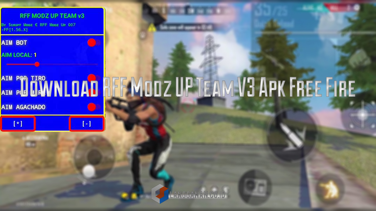 RFF Modz UP Team V3 Mod Menu Free Fire Terbaru 2023